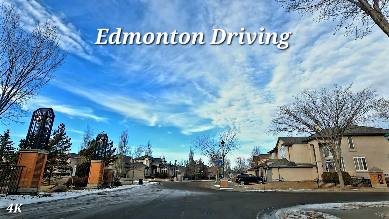 Driving - Edmonton South to North, Alberta, Canada - Dec 2023 - YouTube