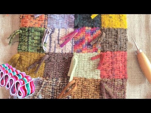 Rug Hooking... How Does It Hook: 16 Different Patterned Wools - YouTube