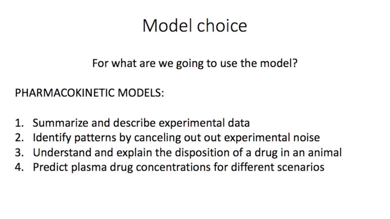 Lecture 1.4: Pharmacokinetic Models - YouTube