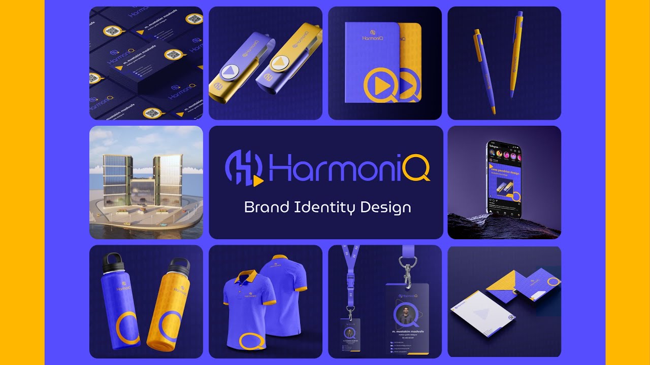 HarmoniQ Studio | Brand Identity Design | Office Visualization - YouTube