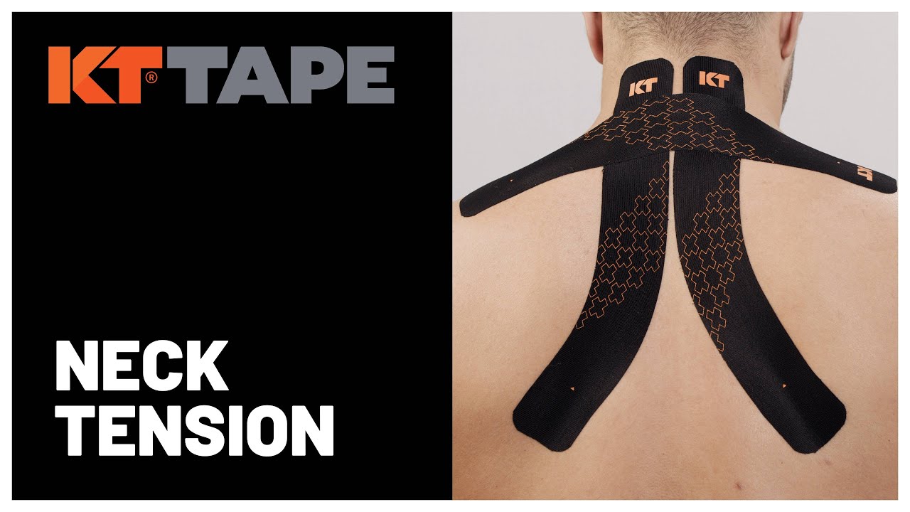 Neck Tension Pain Relief Using Kinesiology Tape | KT Tape for Neck ...