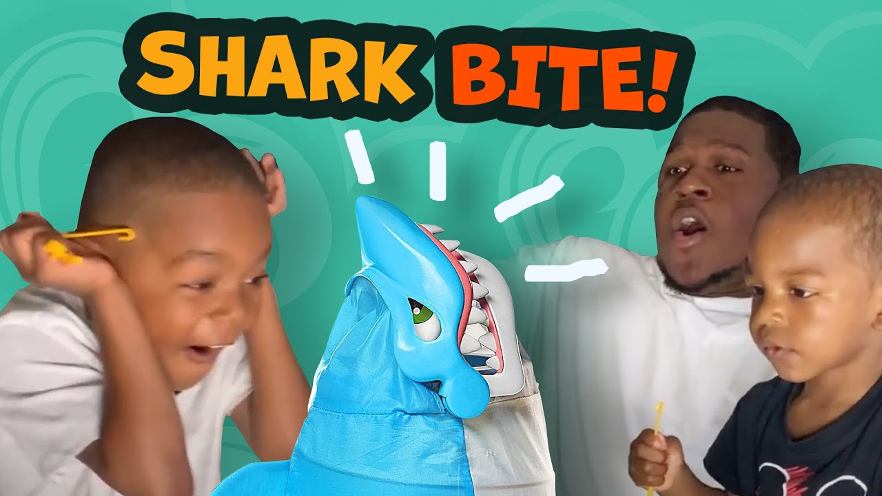 Shark Bite from Pressman | Zayden and Zyren (Family Fun Games for Kids ...