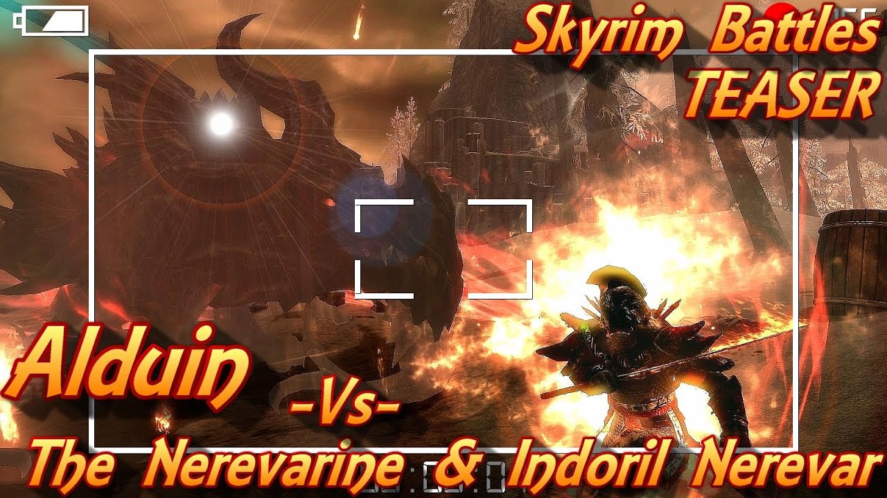 Skyrim Battles - TEASER - Alduin vs The Nerevarine & Indoril Nerevar ...