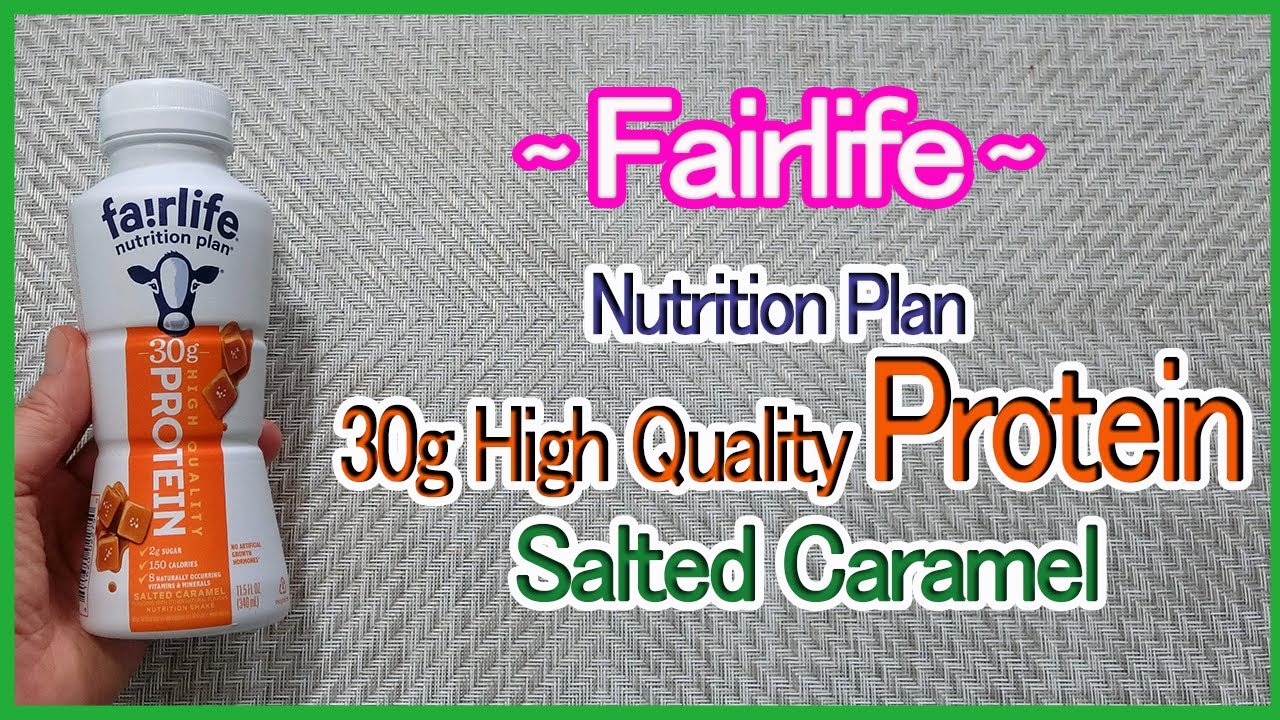 Fairlife Nutrition Plan 30g High Quality Protein - Salted Caramel - YouTube