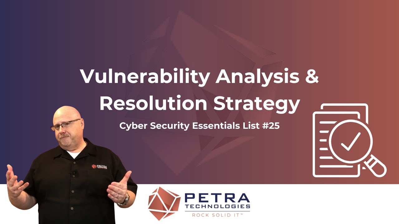 Vulnerability Analysis & Resolution Strategy | Petra Technologies - YouTube