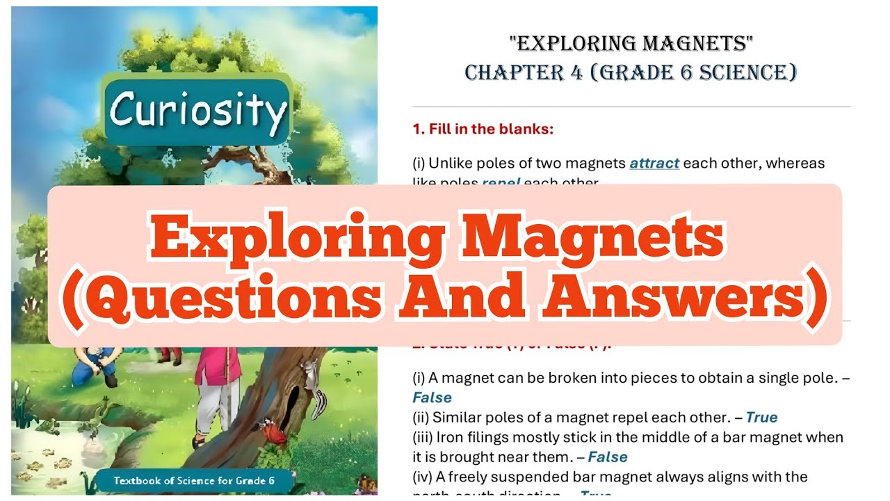 Exploring Magnets Class-6 Science NCERT Curiosity Chapter 4 Questions ...
