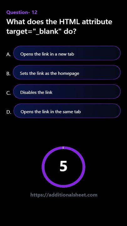 What does the HTML attribute target blank do - YouTube