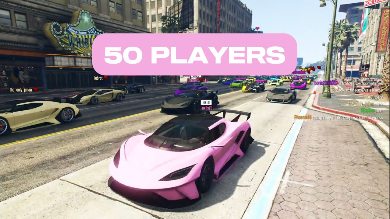 FIVEM : MEGAS GAMES - STREET RACE w/ 50 players - YouTube