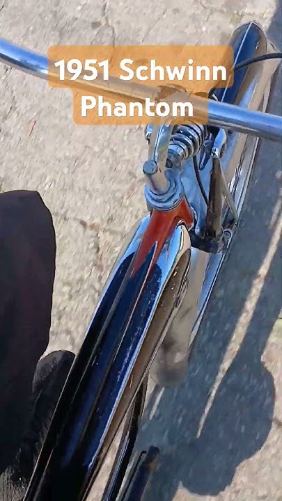 1951 Phantom: Had this bike for 6 years and this is the first time I've ridden it.#schwinn # ...