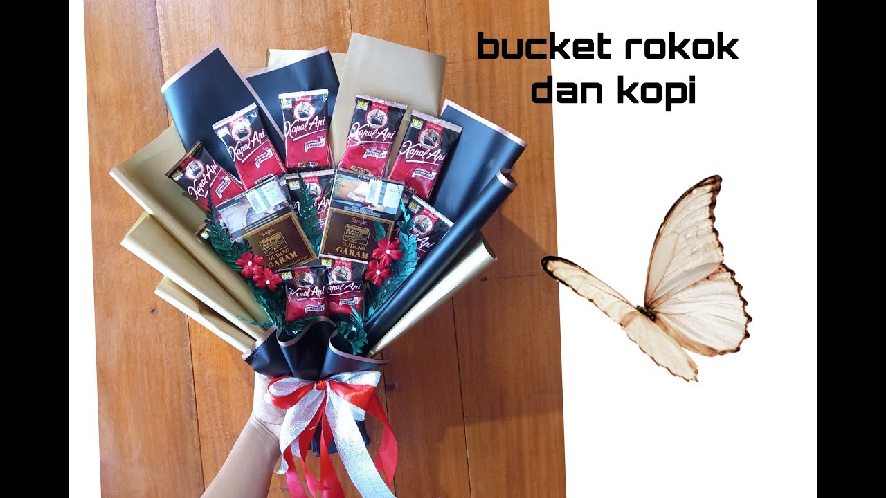 Cara buat Buket kopi dan rokok - YouTube