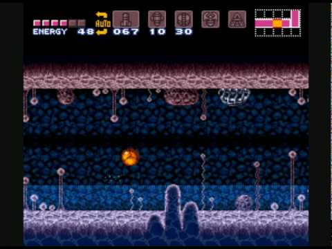 Super Metroid speed booster, morphball, and water - YouTube