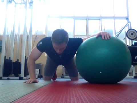 Gym Ball Pec Minor Stretch - YouTube