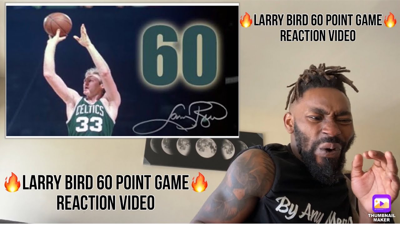 Larry Bird Reaction! Larry Bird 60 Point Game Reaction! Larry Bird ...