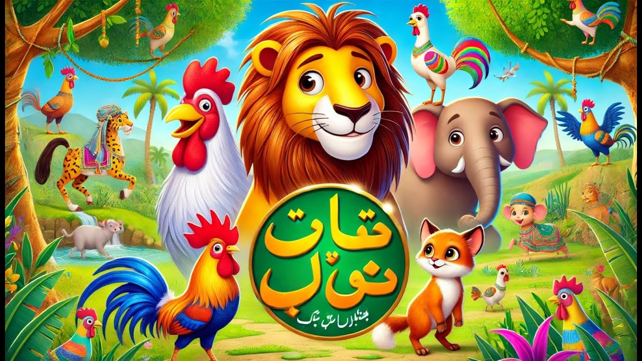 Friendship of lion and chicken - Fun and Educational Animated Shows # ...