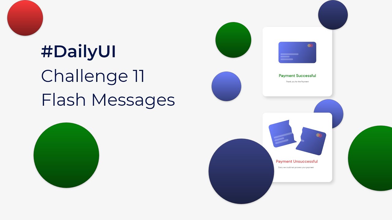 Flash Message | UI/UX Design | #DailyUI - YouTube