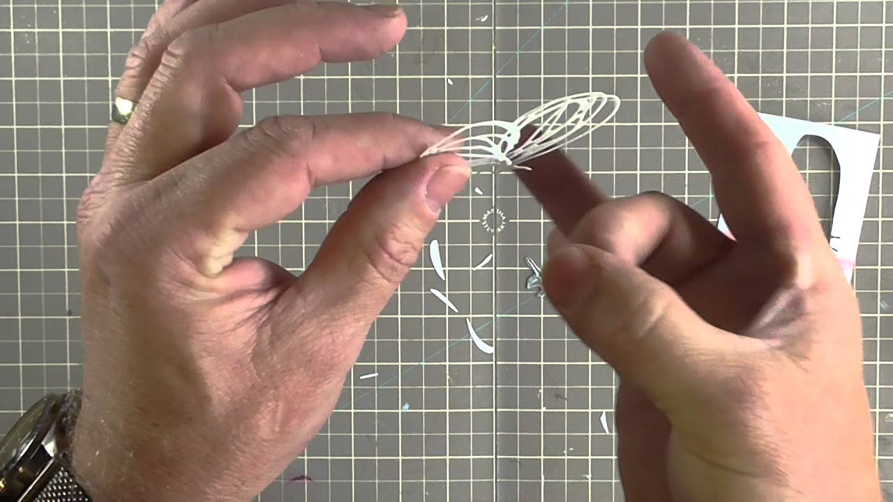 Stick it Die-Cut Adhesive used with fabric and foil - YouTube