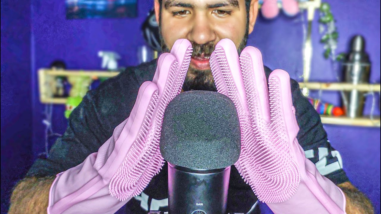 Asmr a scratchy sleep with needle gloves - YouTube