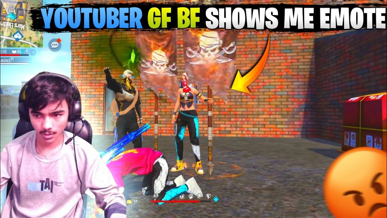 YOUTUBER GF BF SHOWS ME EMOTE ON BR RANKED👿 - YouTube