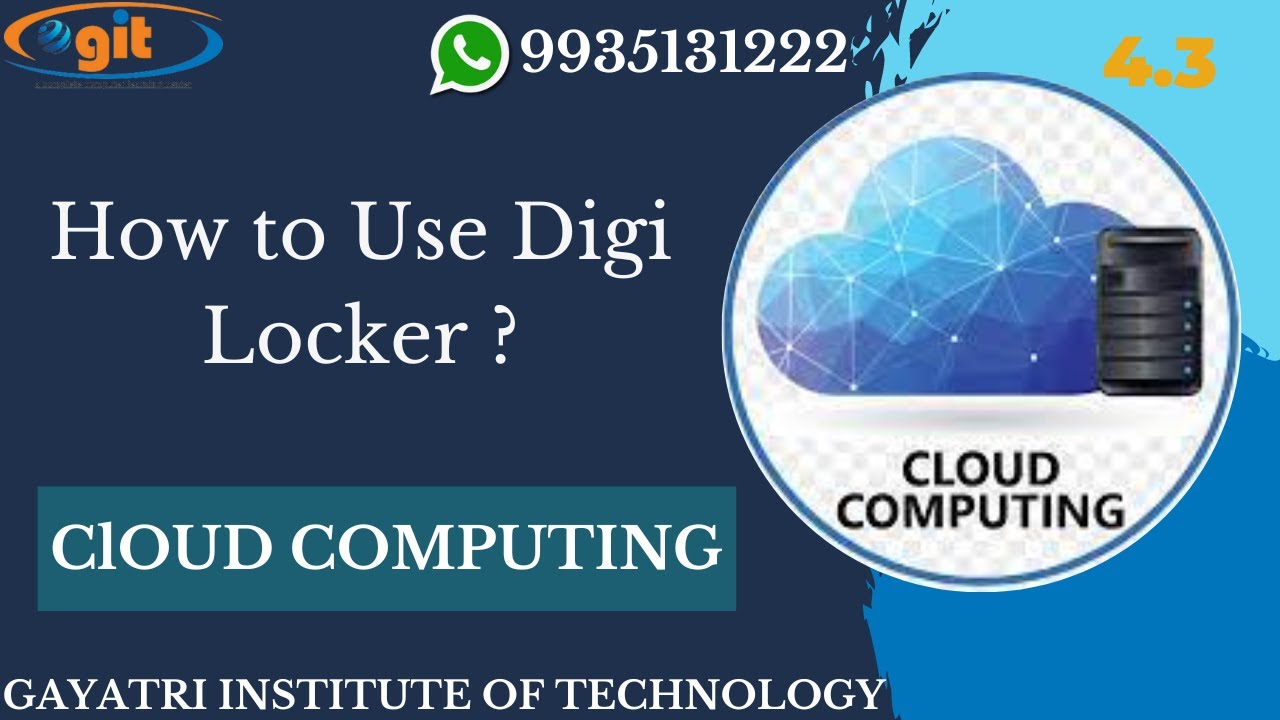 How to Use Digi Locker in Cloud Computing | GIT Education - YouTube