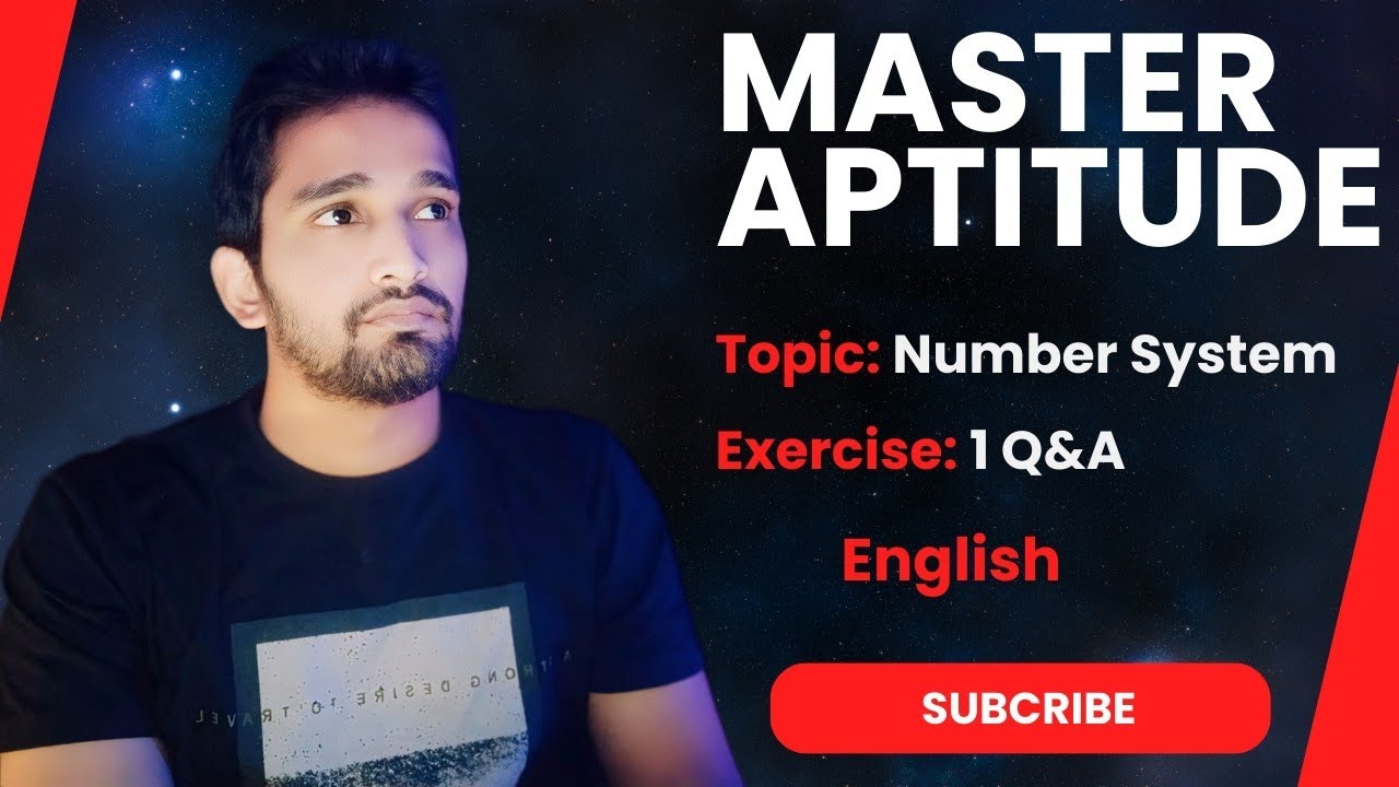 Master Aptitude | Number System | Exercise 1 | Aptitude Test ...