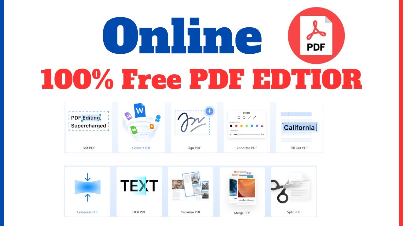 Free PDF Software for Everything || 100% FREE PDF EDTIOR | PDF Tasks ...