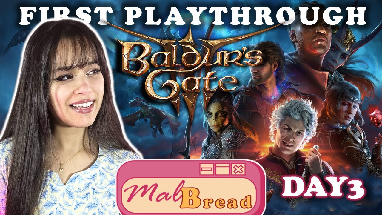 Making new FRIENDS/ENEMIES - BALDUR'S GATE 3 DAY 3 🍞 MalBread VOD #BG3 ...