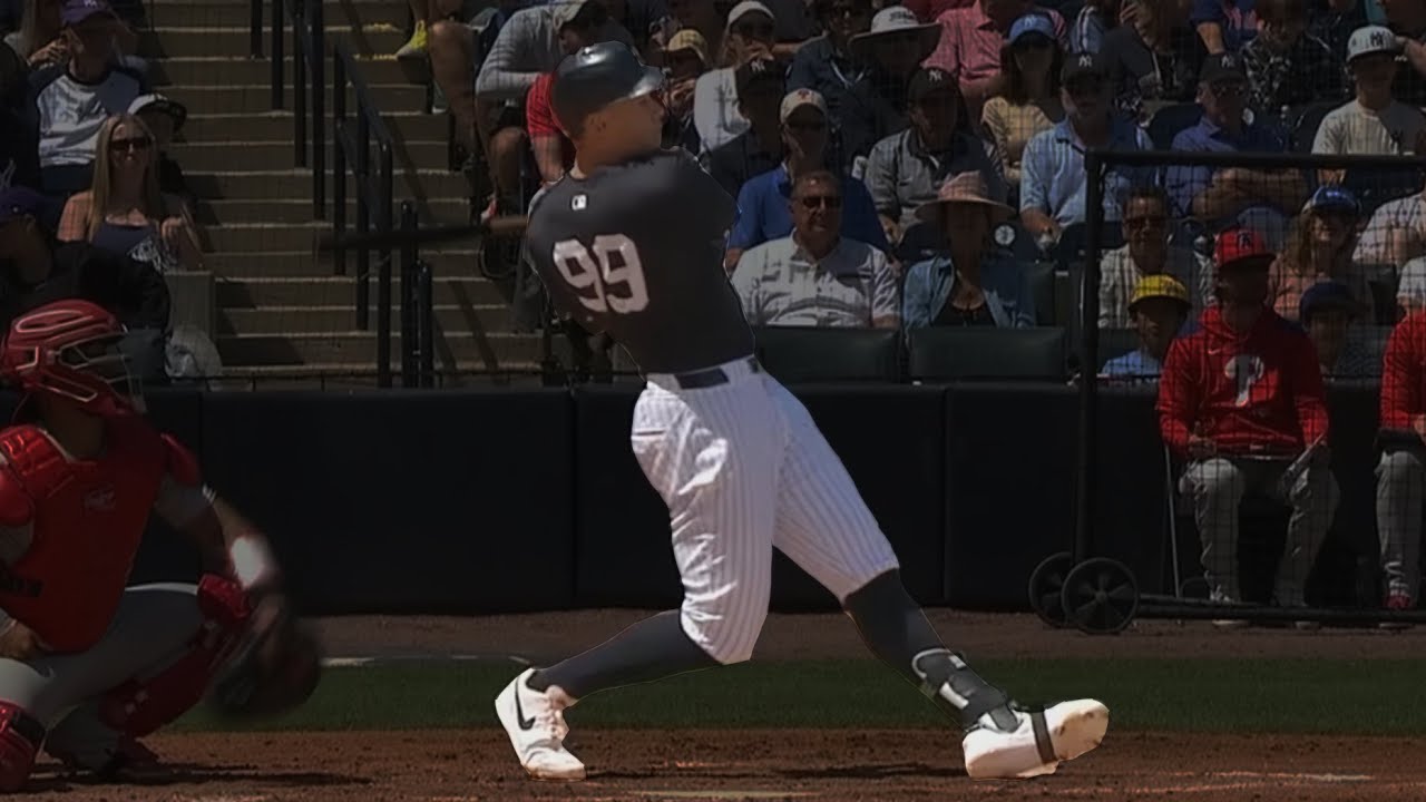 Aaron Judge Hits His First Home Run of 2025 Spring Training! - YouTube