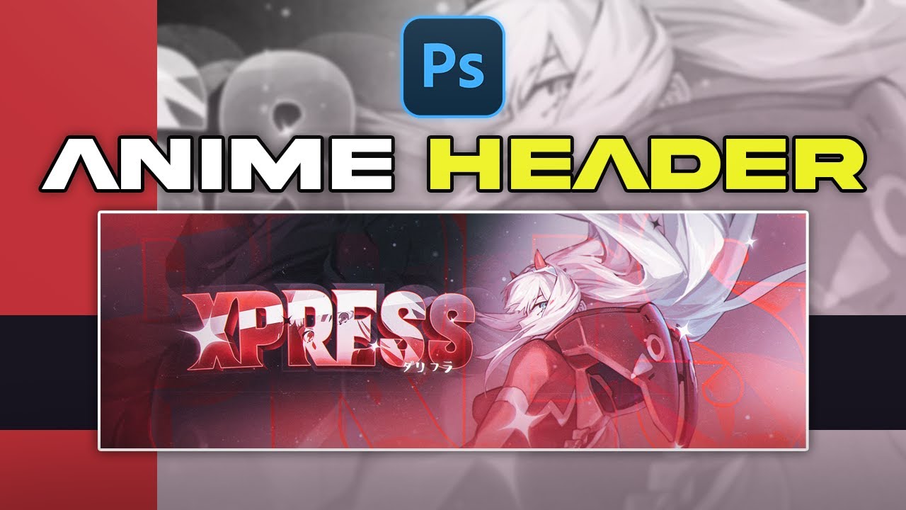 PS Tutorial: Creating Anime Twitter Banner - YouTube