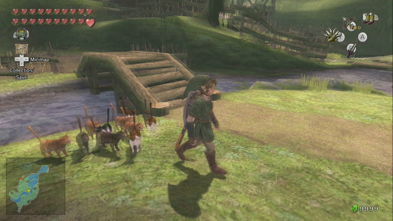 Twilight Princess HD but with more cats - YouTube