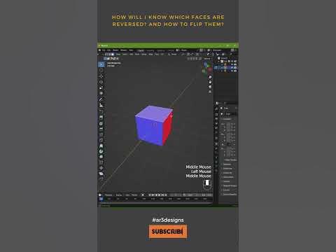 Blender Tip Face Normal Orientation | AR3Designs Daily Blender 3D Tips ...