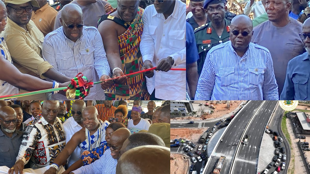 Prez. Akuffo Addo’s Arrival to commission Most beautiful Interchange he ...