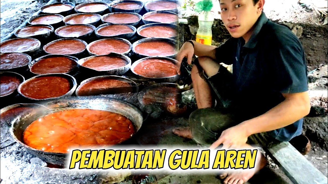 Proses pembuatan gula Aren khas minahasa | petani aren - YouTube