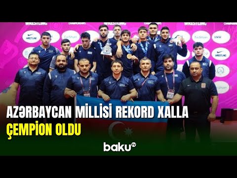 Azərbaycan millisi rekord xalla çempion olub