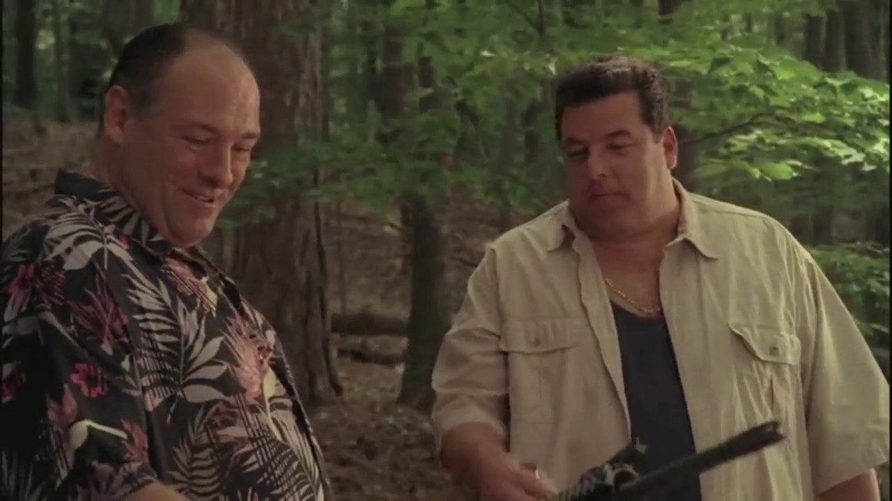 Bobby Gives Tony A Gun As A Birthday Present - The Sopranos HD - YouTube