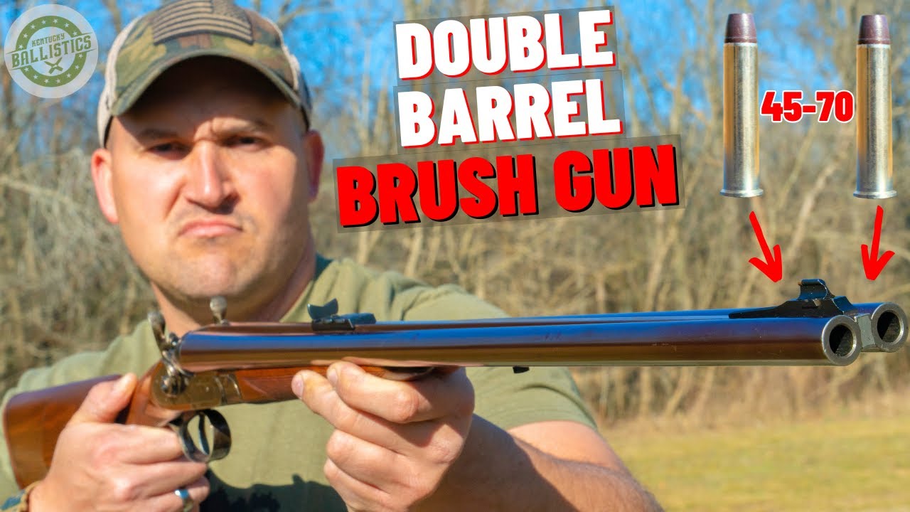 The Double Barrel Brush Gun (45-70 Double Barrel Rifle !!!) - YouTube