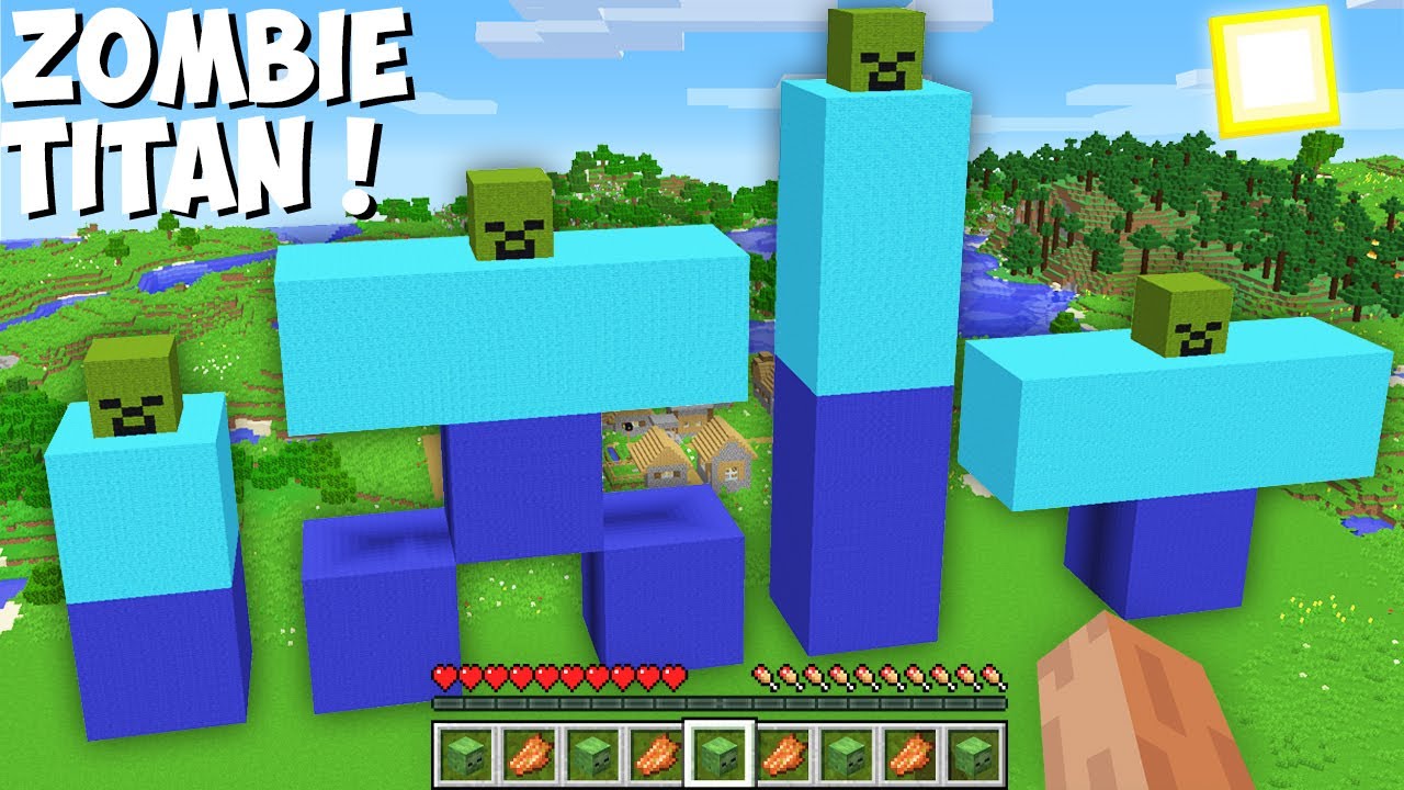 What is THE BEST WAY TO SPAWN A SUPER GIANT ZOMBIE TITAN in Minecraft ...