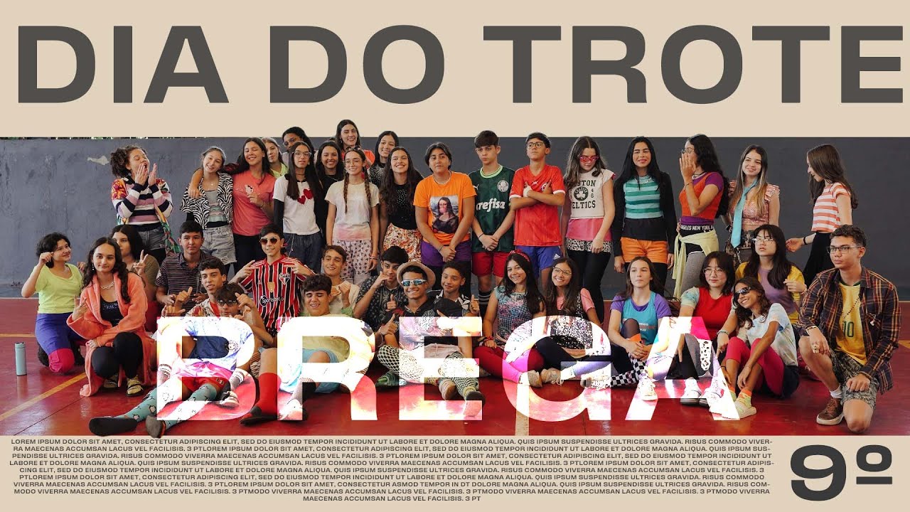 Trote 9º com tema de brega. - YouTube