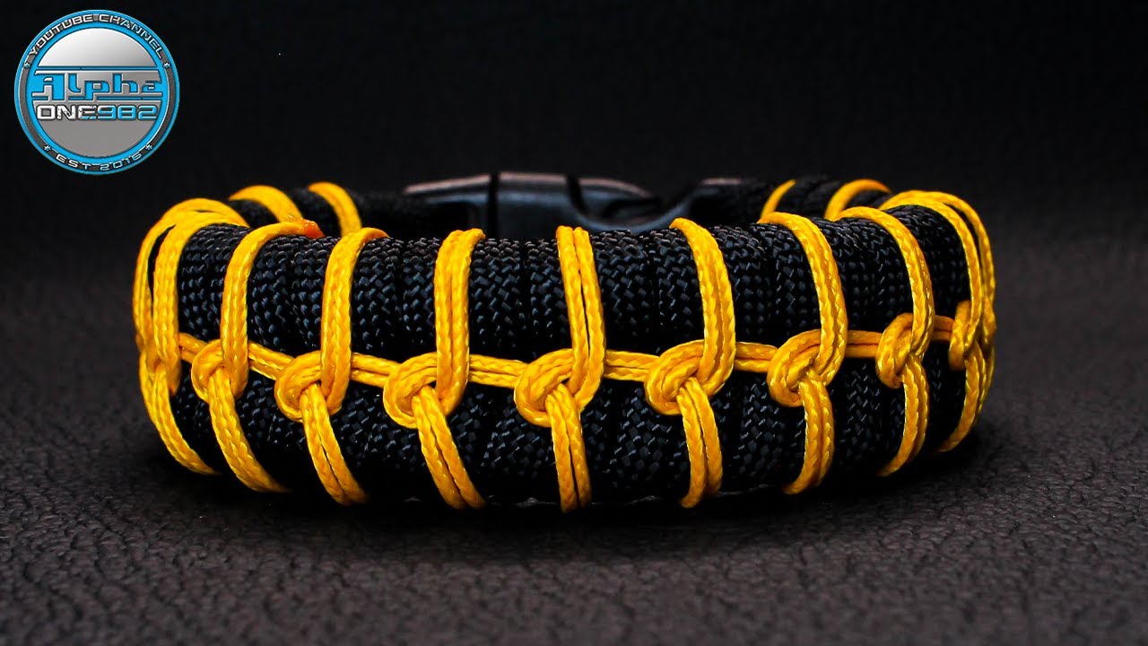 Beautiful Paracord Bracelet Fishtail and Golden micro cord Knot ...