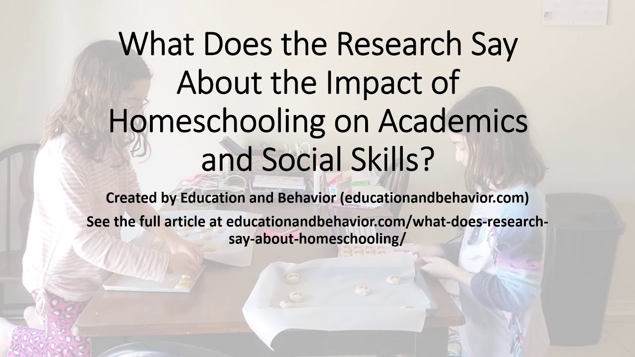 What Does the Research Say About the Impact of Homeschooling on ...