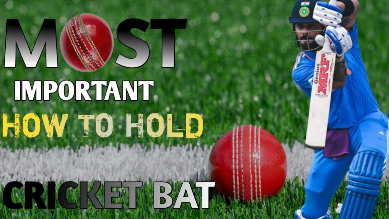 Batting Grip In Cricket: How To Hold The Bat Correctly 🏏 - YouTube