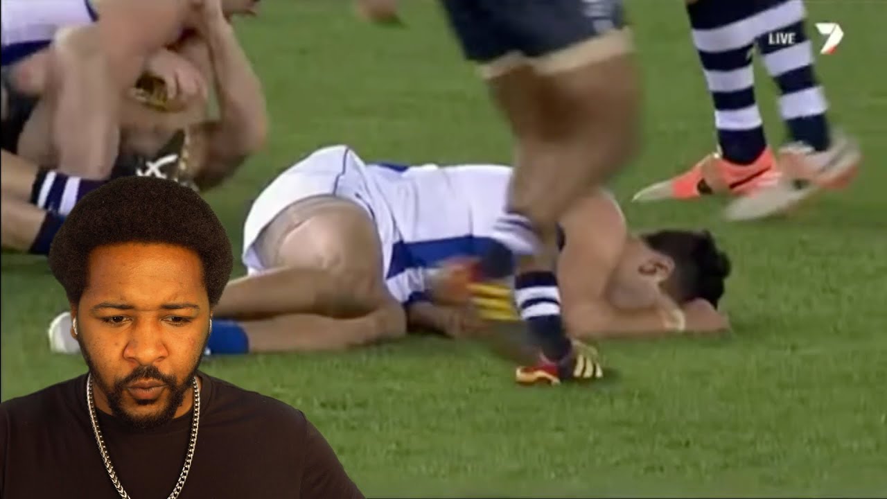 HERE COMES THE BOOM!!! AFL'S BIGGEST HITS! | AMERICAN REACTION!!! - YouTube