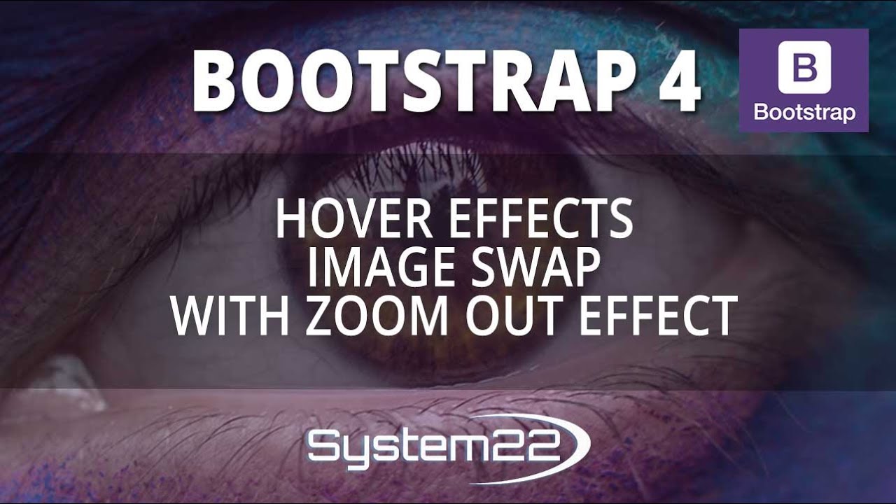 Bootstrap 4 Hover Effects Image Swap With Zoom Out Effect 👈 - YouTube