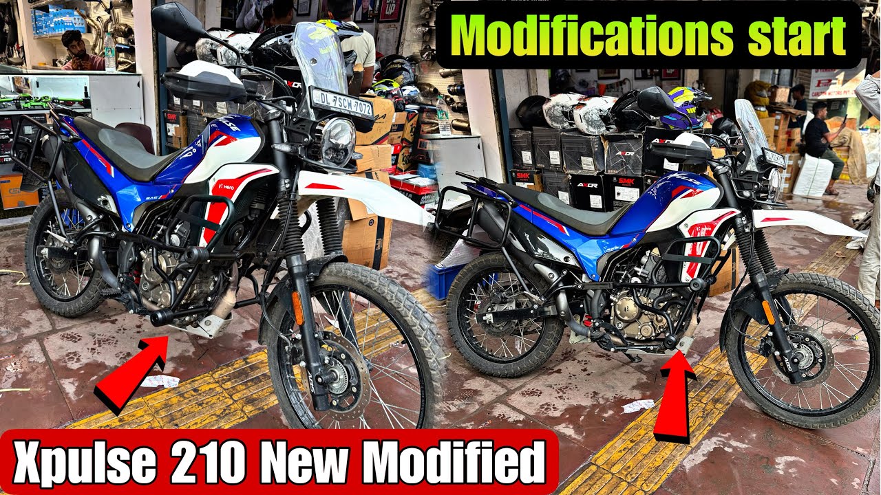 New Xpulse 210 modified | Xpulse 210 Modifications | Skd bike world ...