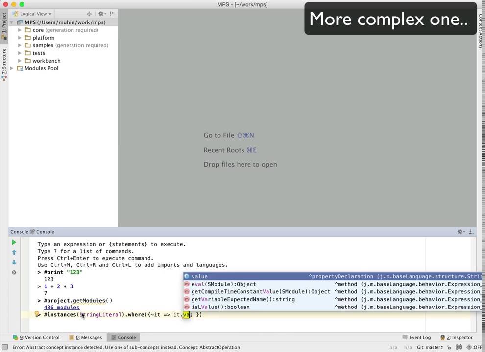 MPS Console demo - YouTube