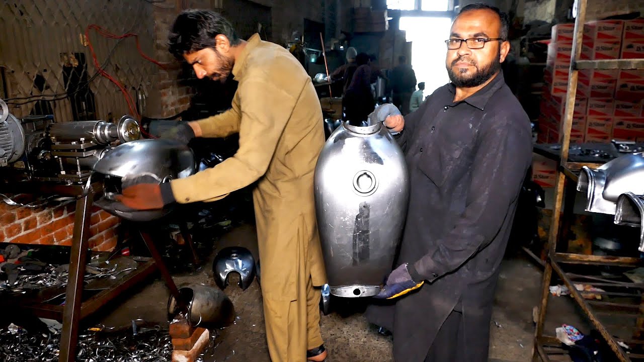 How to MotorCycle Fuel Tank Making in Factory - YouTube