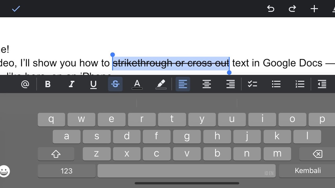 ⚡️ How to Strikethrough or Cross Out Text in Google Docs | Using ...