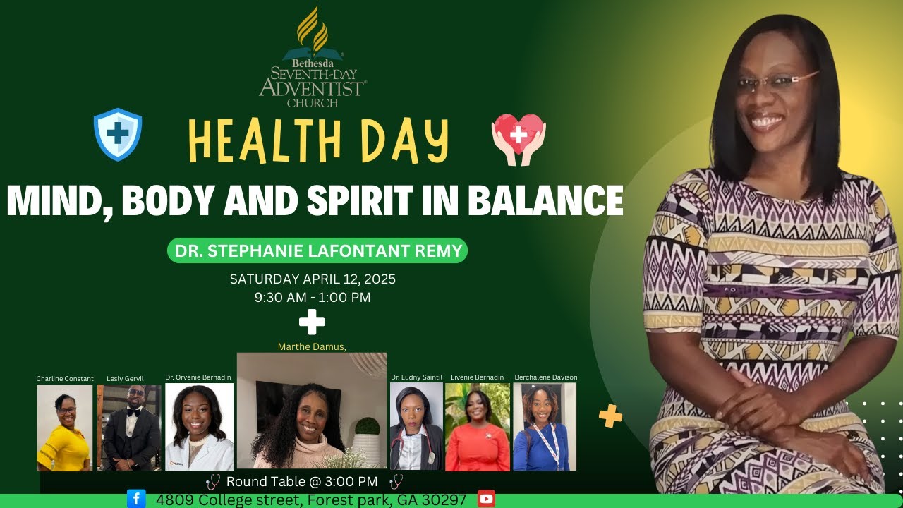 Forest Park Bethesda French SDA Health Day 4/12/25 - YouTube