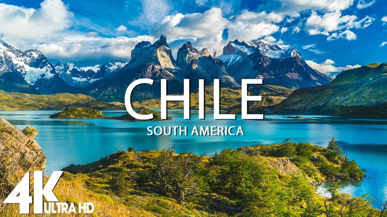 FLYING OVER CHILE (4K UHD) - Relaxing Music Along With Beautiful Nature ...
