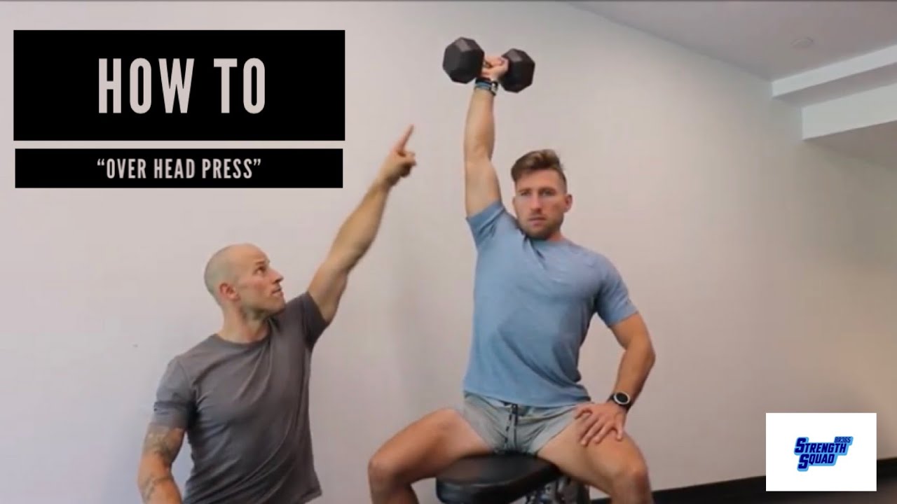 How-to "Seated single arm dumbbell shoulder press / overhead press ...