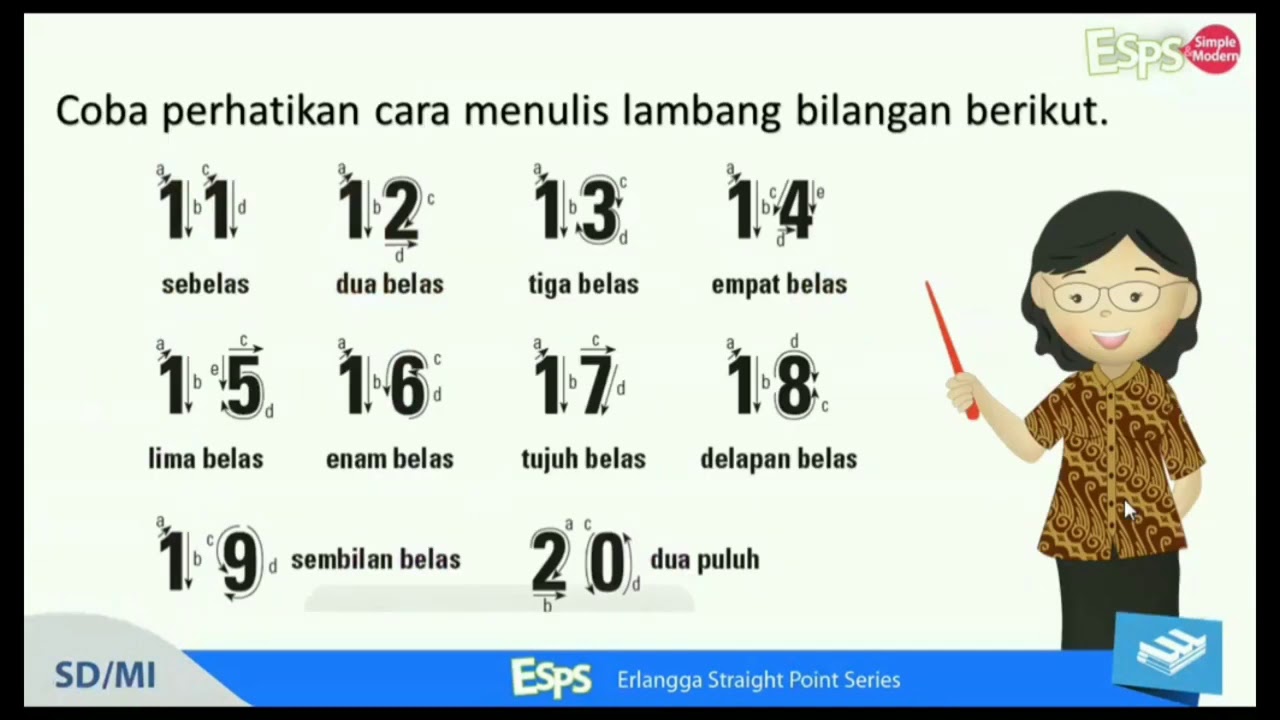Lesson Plan Matematika Kelas 1 | Membaca dan Menulis Bilangan 11 sampai ...